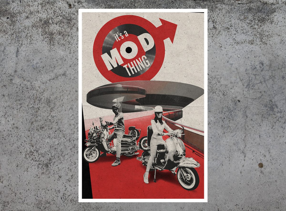 "It's a Future Mod Thing" tirage d'art série limitée - Mephisto Design Art